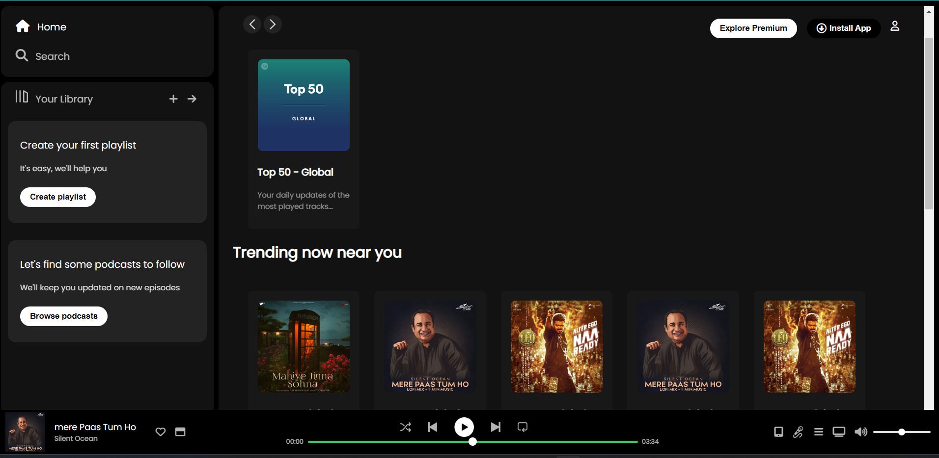 GitHub - SubhamSaha9/Spotify-Clone: This spotify clone was made using only HTML5 and CSS3.