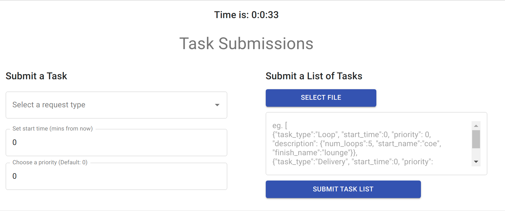 [throwaway/demo] Modifications to Tasks Tab · Issue #352 · open-rmf/rmf-web · GitHub
