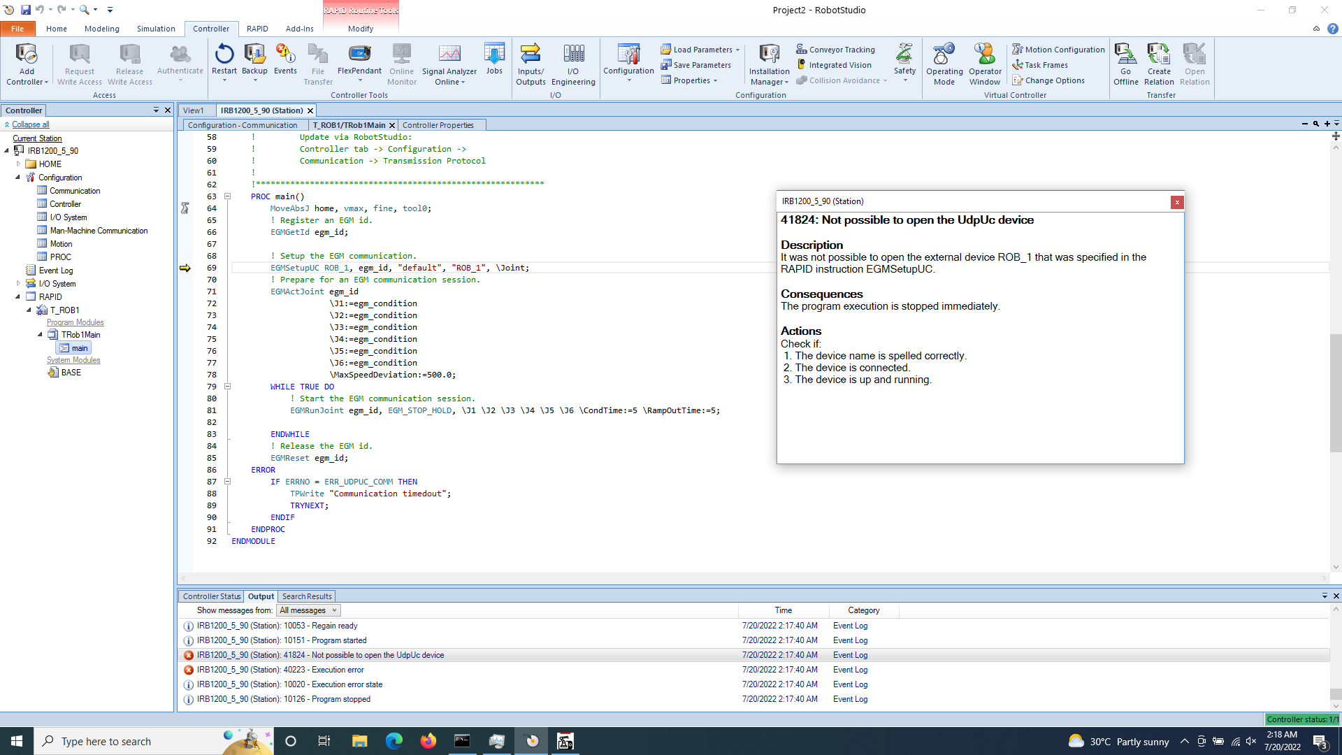 OmniCore Controller Support | GoFa CRB1500 ROS support · Issue #33 ...