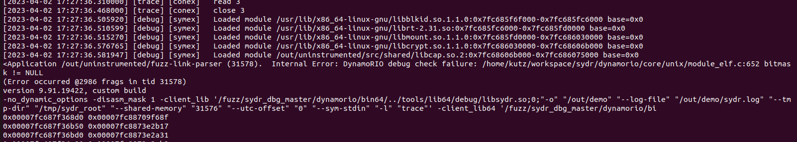 DynamoRIO crash on dr_get_proc_address() / dr_get_proc_address_ex() · Issue #5946 · DynamoRIO ...