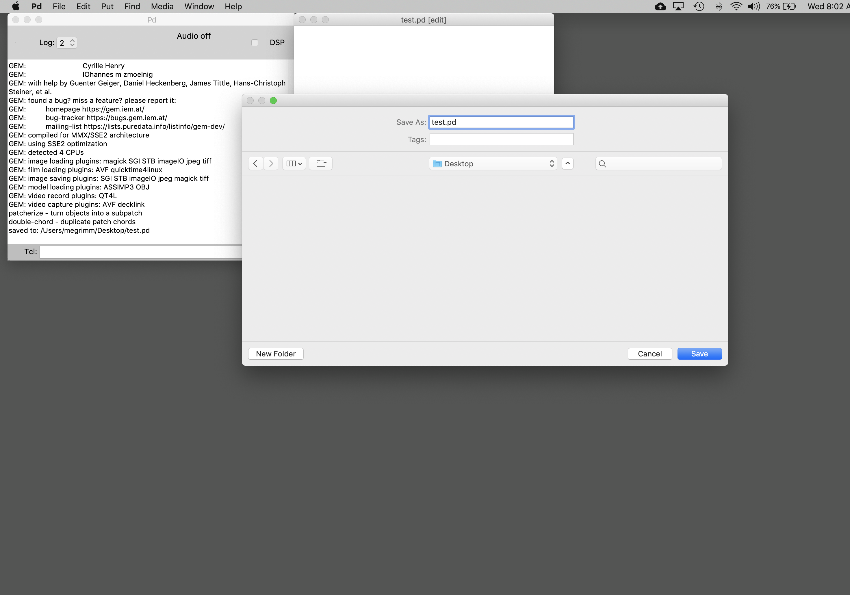 Save Dialog Returns After Switching Spaces (macOS 10.14.3) · Issue #576 · pure-data/pure-data ...