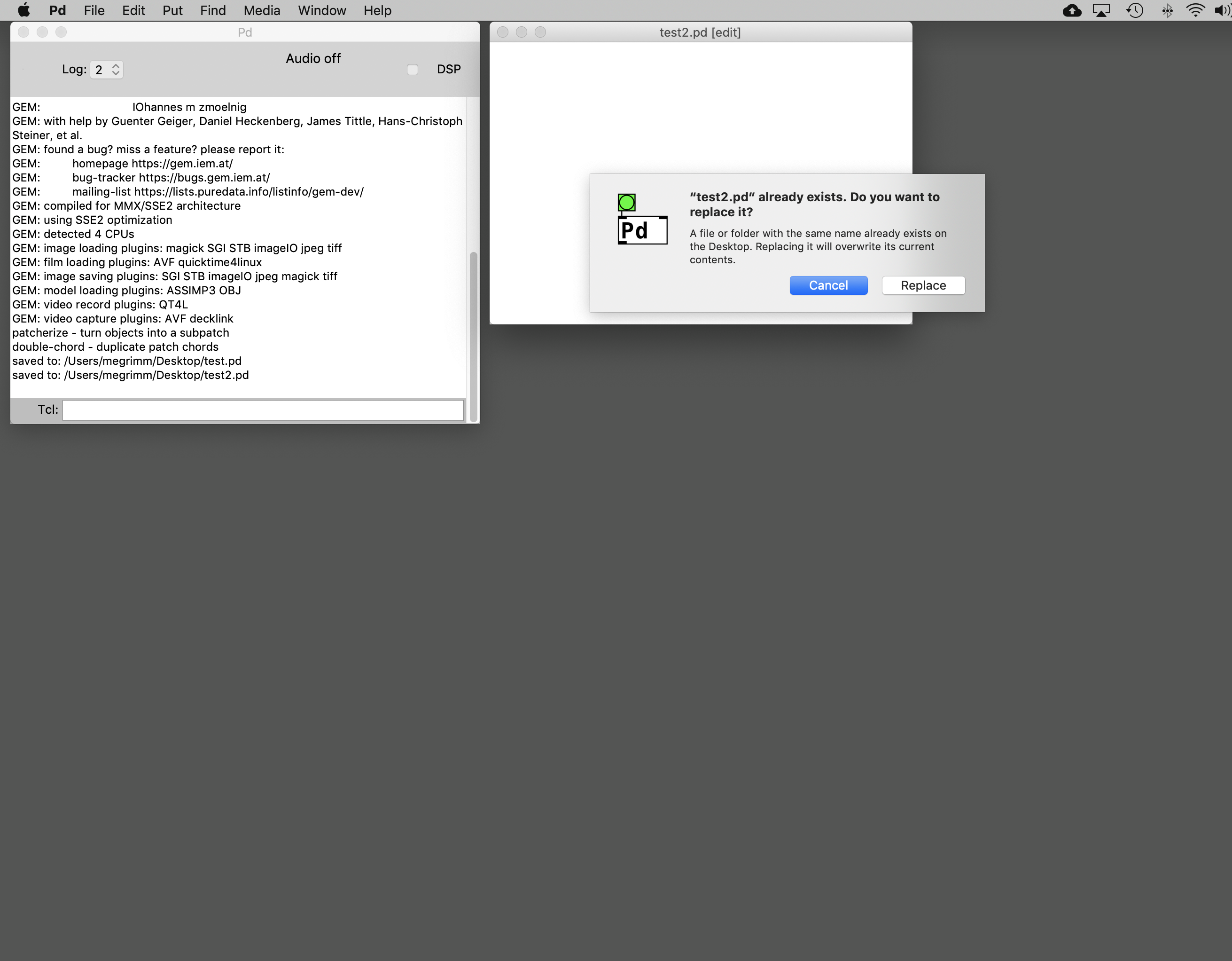 Save Dialog Returns After Switching Spaces (macOS 10.14.3) · Issue #576 · pure-data/pure-data ...
