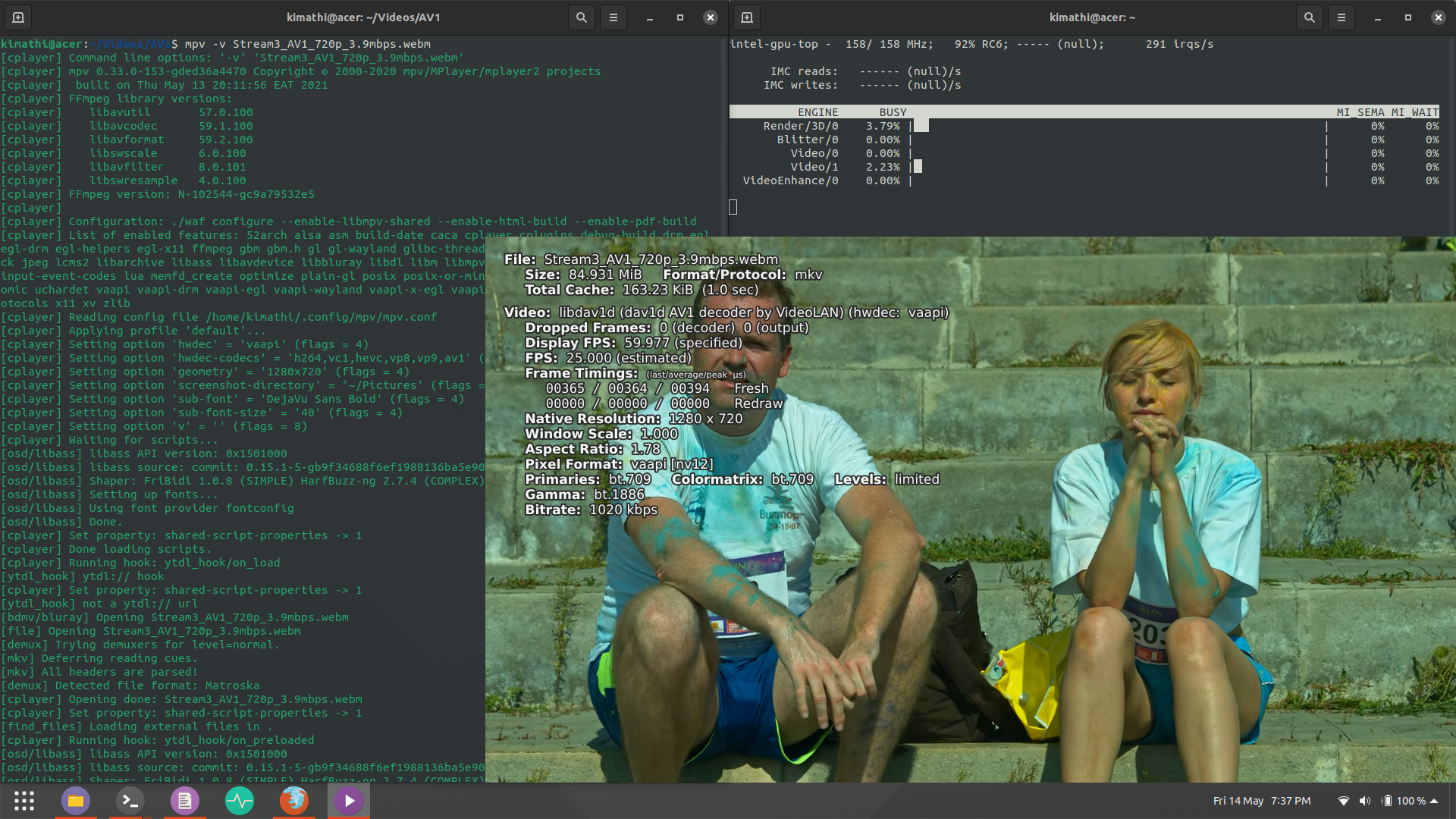 AV1 hwdec vaapi visual glitches on Intel Tiger Lake Xe Graphics · Issue #1155 · intel/media ...