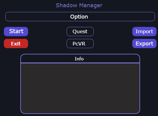 GitHub - buzzbuzz11/Shadow_Manager: 🌌 Pc and a Vr Tool for Everyone 🌌