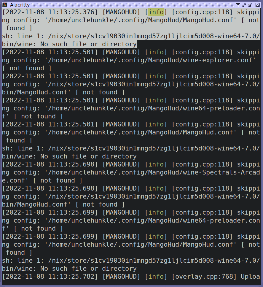 Binwine No Such File Or Directory · Issue 856 · Flightlessmangomangohud · Github