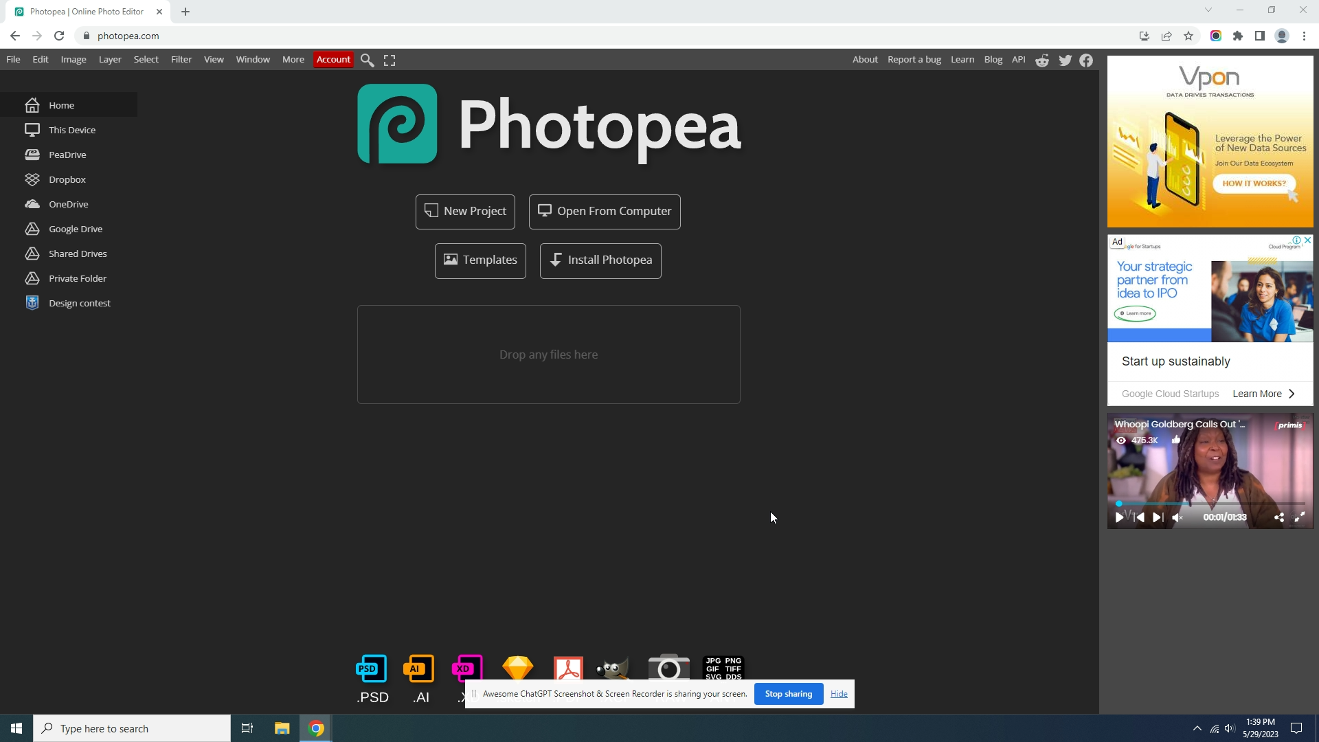 It is just me? or...something wrong with the website. · Issue #5690 · photopea/photopea · GitHub