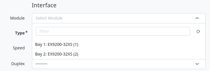 Include module bay name when selecting a module · Issue #8848 · netbox-community/netbox · GitHub