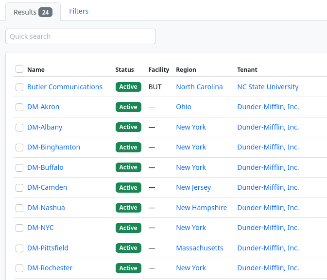 Add A Clear Button For Object List Quick Search Fields · Issue 9857 · Netbox Communitynetbox