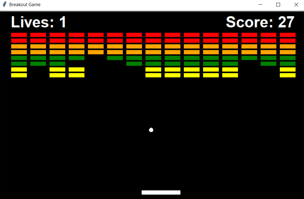 Github Simomura95breakout Game Single Player Breakout Game From Atari Single Screen