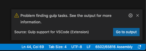 Gulp Auto Detection Reporing Errors In Non Gulp Project · Issue 115428 · Microsoft Vscode · Github