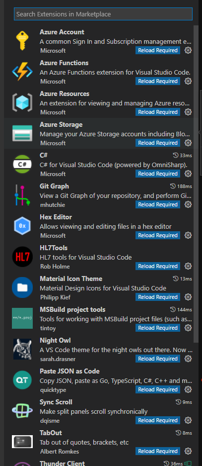All Extensions show "Reload Required" · Issue #144930 · microsoft/vscode · GitHub