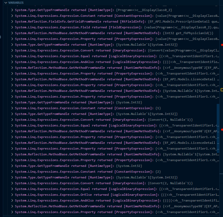 Locals window can be crowded with return value items when stepping over complex statements ...