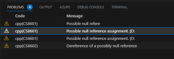 Warning messages not showing full message · Issue #201 · microsoft/vscode-dotnettools · GitHub