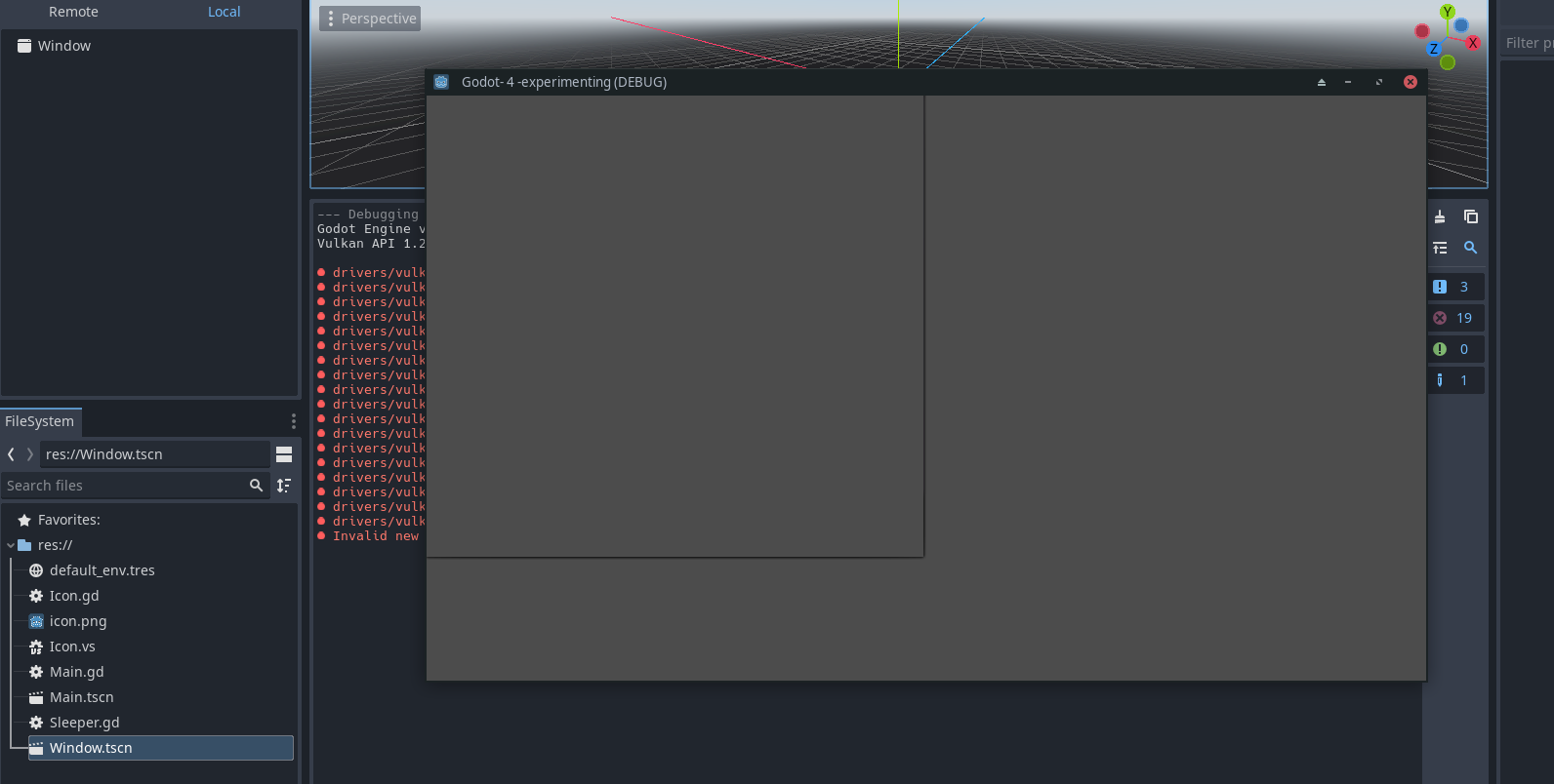 DisplayServer: Godot fails to create floating Windows · Issue #56536 · godotengine/godot · GitHub