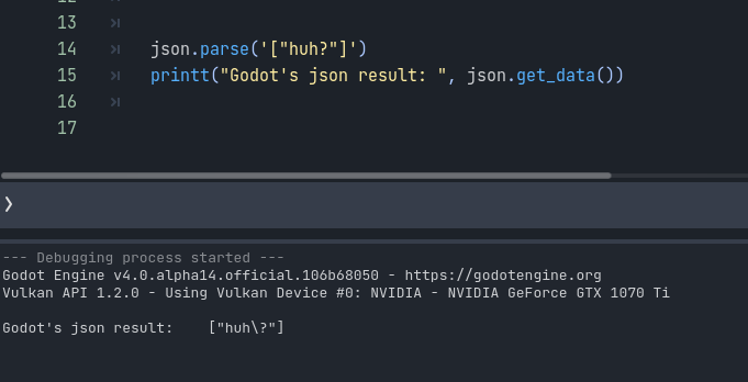 Printing An Array Of Strings With A `` Character Will Escape That Character As `` · Issue