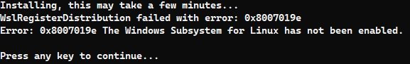 Wsl And Linux Related Commands Not Working · Issue 10211 · Microsoft 
