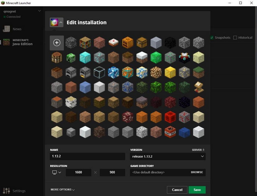 Add a option to change the instance icon :D · Issue #487 · Voxelum/x-minecraft-launcher · GitHub