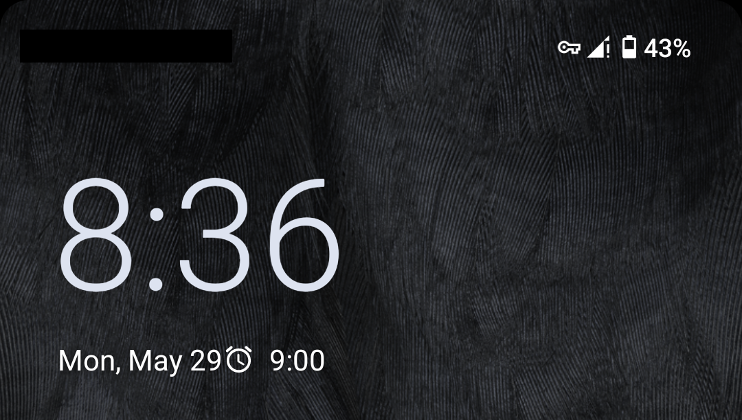 Lockscreen: Missing newline between date and alarm time · Issue #2213 · GrapheneOS/os-issue ...
