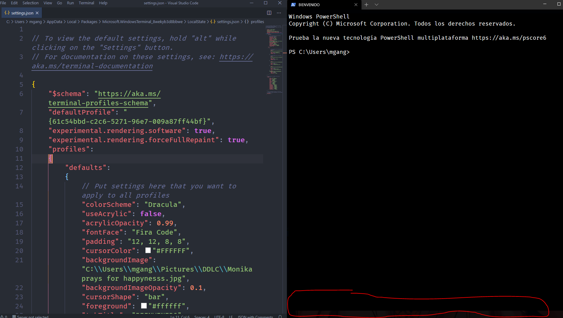 Background image broken without acrylic enabled · Issue #5971 ...