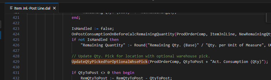 UpdateQtyPickedForOptionalWhsePick issue · Issue #23632 · microsoft/ALAppExtensions · GitHub