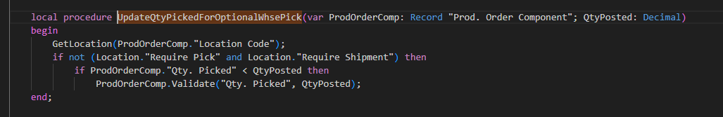 UpdateQtyPickedForOptionalWhsePick issue · Issue #23632 · microsoft/ALAppExtensions · GitHub