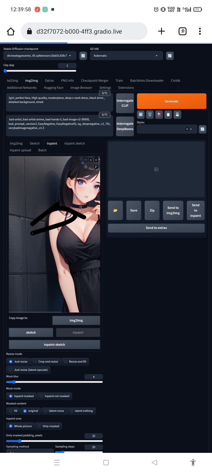 [Bug]: inpaint not loading full image · Issue #440 · camenduru/stable-diffusion-webui-colab · GitHub