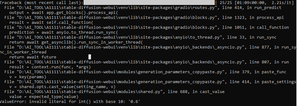[Bug]: Png Info -> Send to txt2img fails when picture data contains Token merging ratio · Issue ...