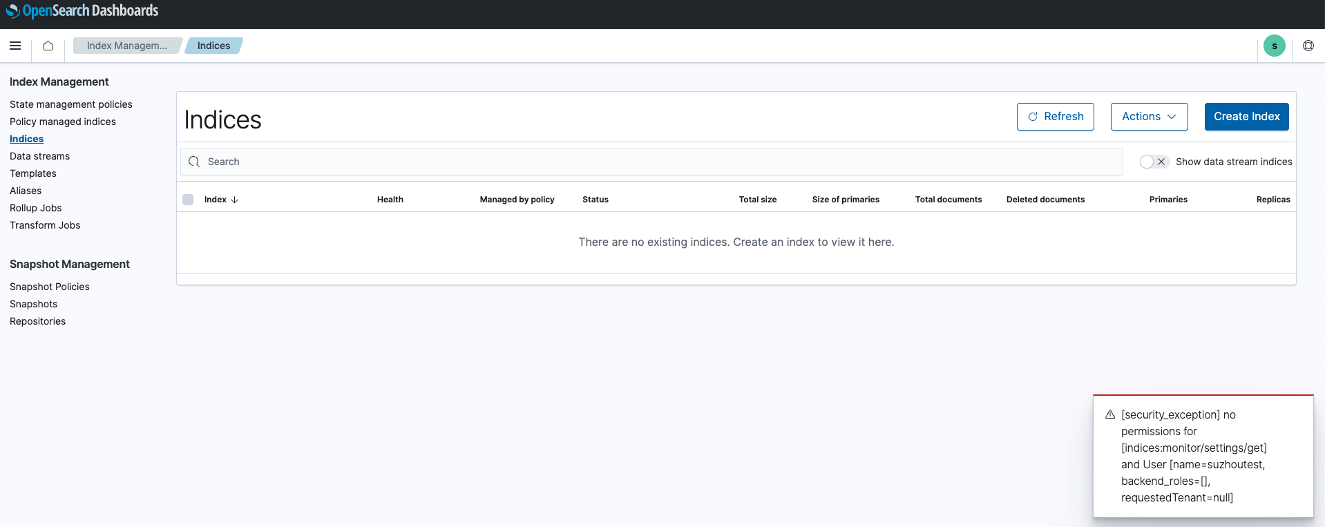 [BUG]Fix security check in index management page · Issue #683 · opensearch-project/index ...
