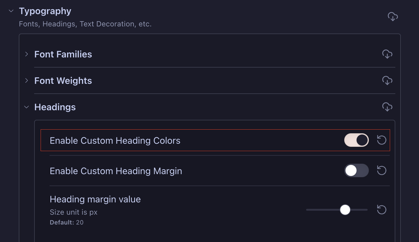 Custom Heading Color Gradients (Dark flavors only) · AnubisNekhet ...