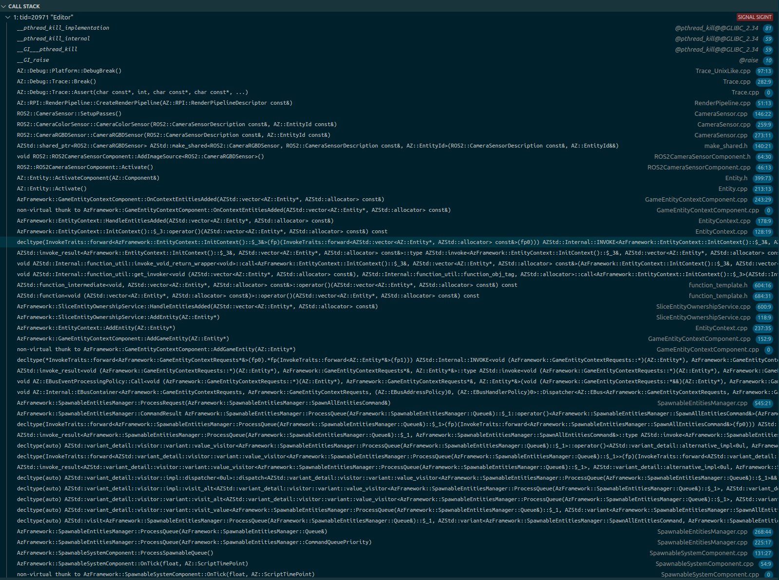ROS2 Camera Sensor crash · Issue #415 · o3de/o3de-extras · GitHub