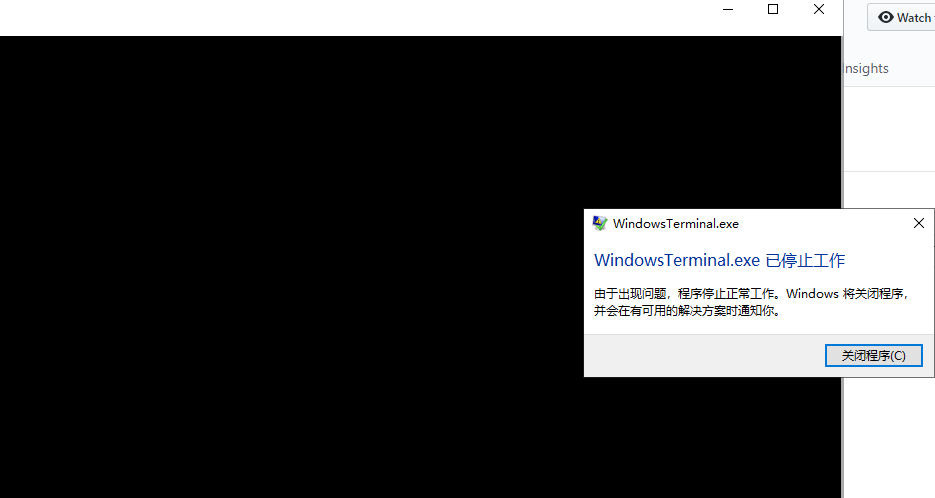 Opening Windows Terminal Exits Program To Report Errors Directly · Issue 2133 · Microsoft 2519