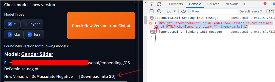 [Update models] "Download into SD" JS error (ch_dl_model_new_version is not defined) · Issue ...