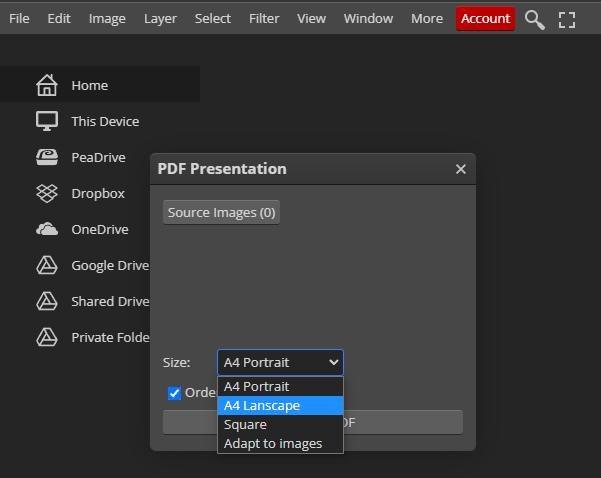 Typo In Pdf Presentation Menu · Issue 5660 · Photopeaphotopea · Github