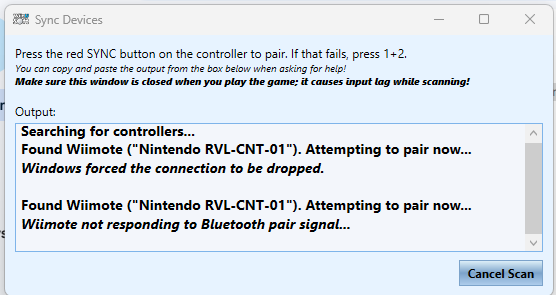 Windows forced the connection to be dropped. · Issue #22 · Meowmaritus/WiitarThing · GitHub