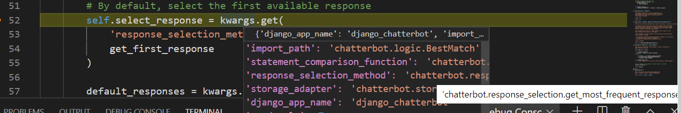 ChatterBot with Django - response_selection_method does not work · Issue #1956 · gunthercox ...