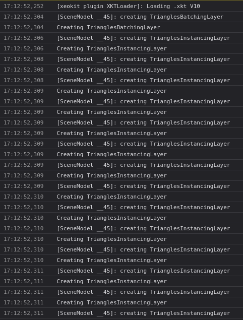 Console is spammed with a lot of logs · Issue #1140 · xeokit/xeokit-sdk · GitHub