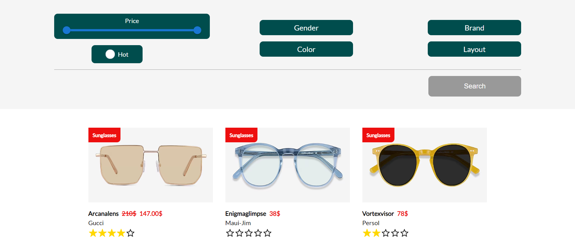 GitHub - Mursel05/Luminoos-glasses: Luminoos is an e-commmerce website and you can buy glasses