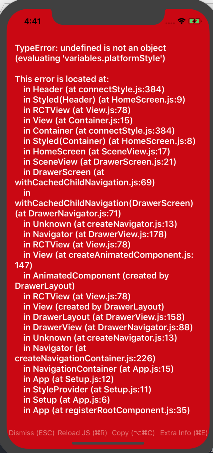 Header Component Implementation giving error · Issue #1910 · GeekyAnts/NativeBase · GitHub
