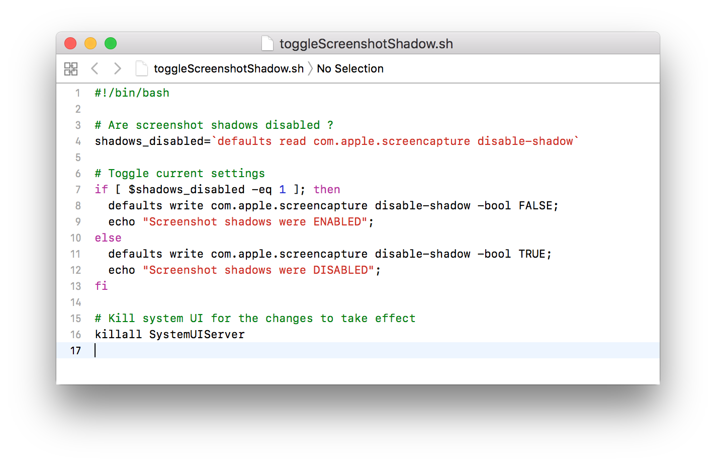 Github Andrefcruzmacos Screenshot Shadow Shell Script That Toggles