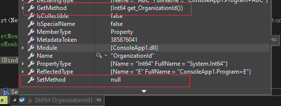 private set PropertyInfo GetSetMethod Is null · Issue #31016 · dotnet/runtime · GitHub