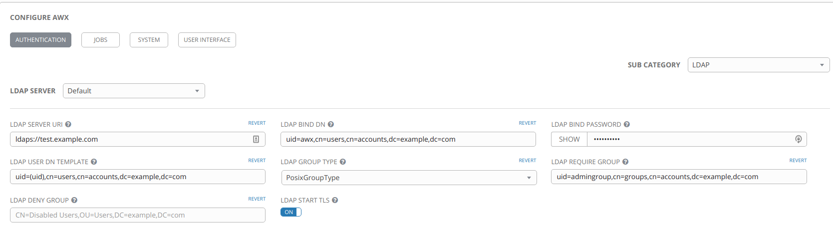 LDAP Settings won't save · Issue #1914 · ansible/awx · GitHub