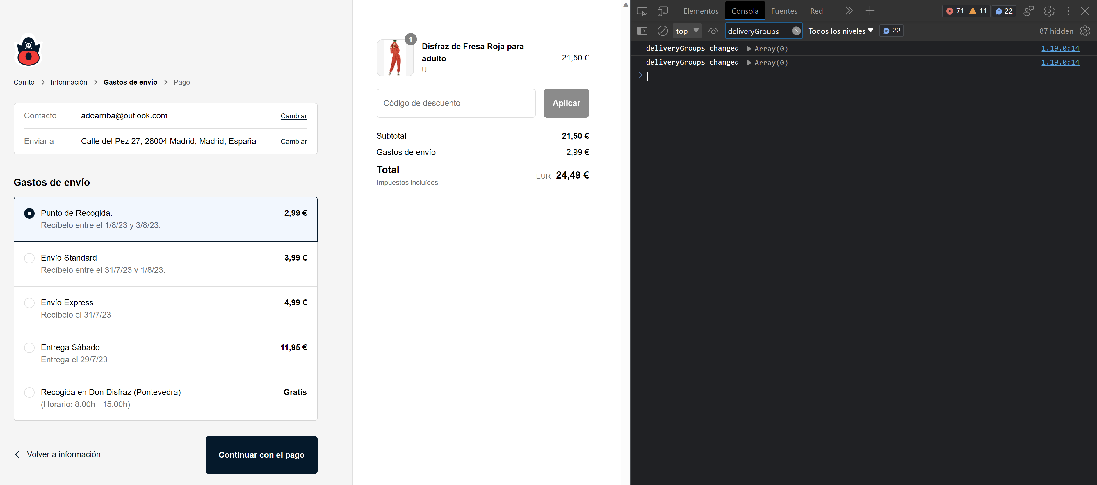 useDeliveryGroup returning empty result · Issue #1173 · Shopify/ui-extensions · GitHub
