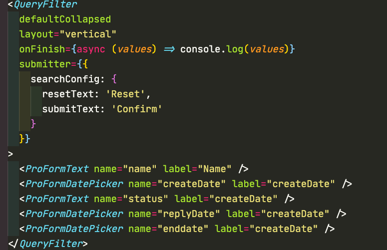 🧐 问题 How To Configure The Collapse Buttontext And Icon In The Queryfilter Component · Issue 4121