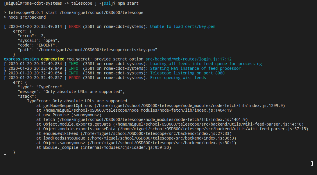 Friendly error message if wiki feed URL is missing from .env · Issue ...