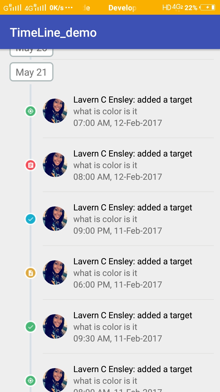 GitHub - ranaNarin/TimeList-RecyclerView-android