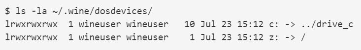 wine: Read access denied for device L"\\??\\Z:\\", FS volume label and ...