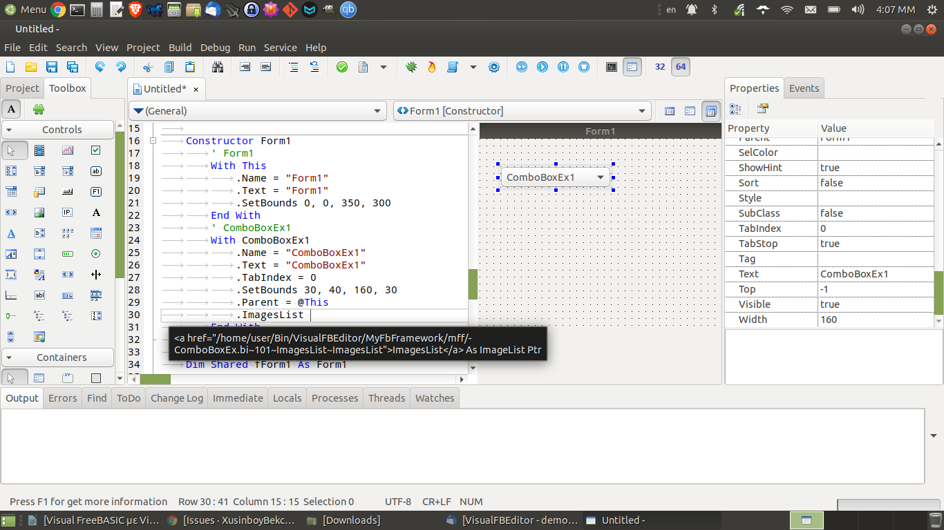 Code editor hint shows html code · Issue #167 · XusinboyBekchanov/VisualFBEditor · GitHub