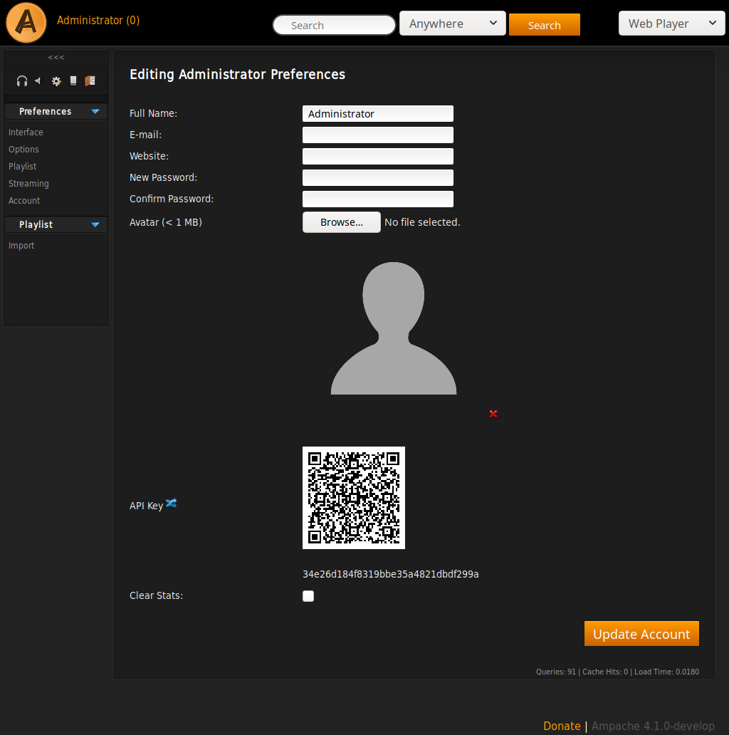 [Feature Request] API access to user profile · Issue #2234 · ampache/ampache · GitHub