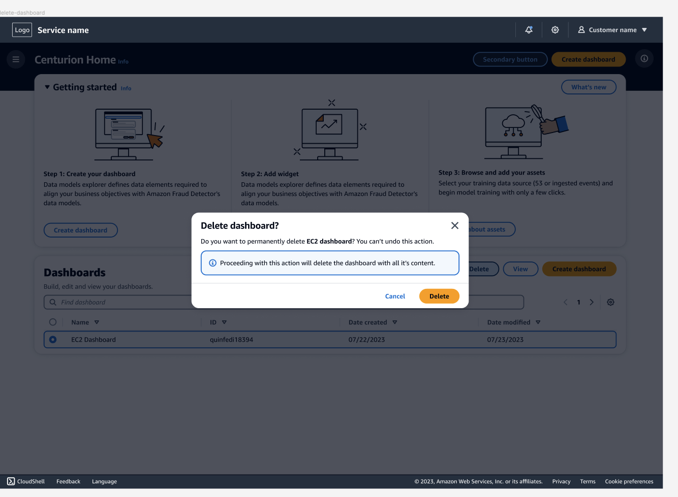 update the delete modal · Issue #1113 · awslabs/iot-application · GitHub
