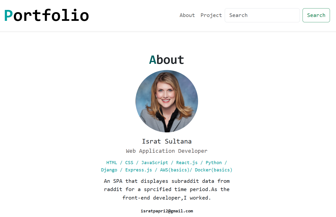 GitHub - IsratSultana/Portfolio1